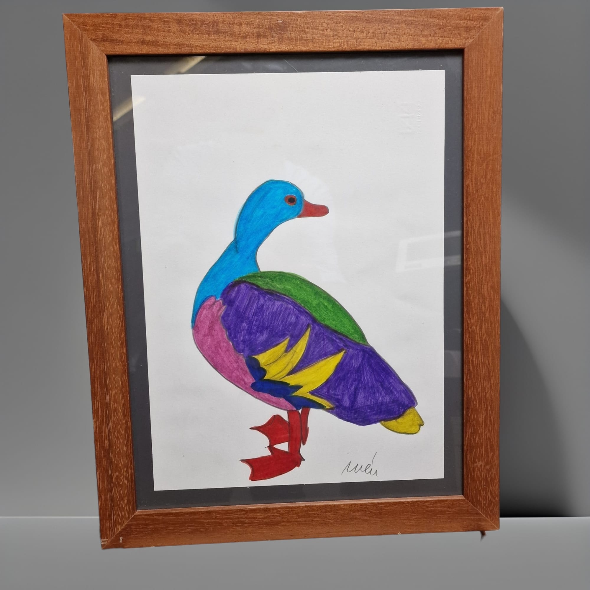 opera disegno papera di Marco Lodola - nientedinuovo.it